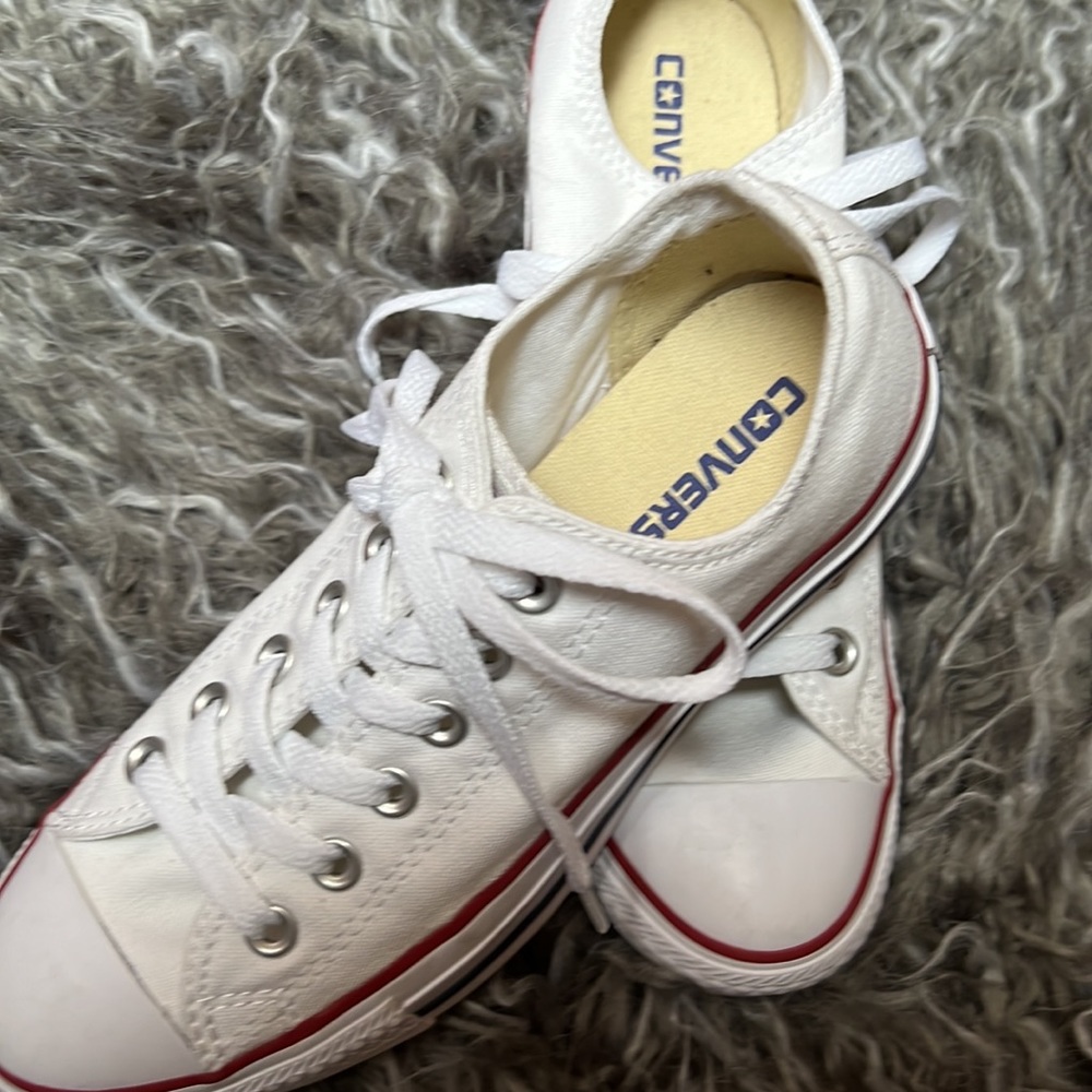 Classic Converse All Star White Sneakers Tennis Shoes… - Gem